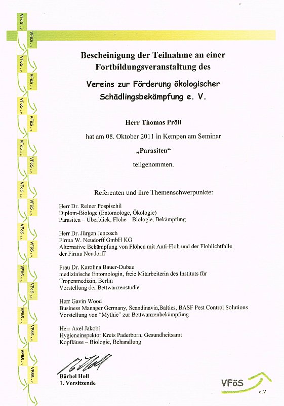 Zertifikate – Thomas Pröll