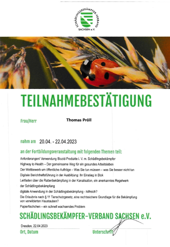 Zertifikate – Thomas Pröll